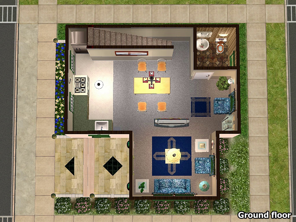 Mod The Sims - Tiny family house - 1x1 - base game lot