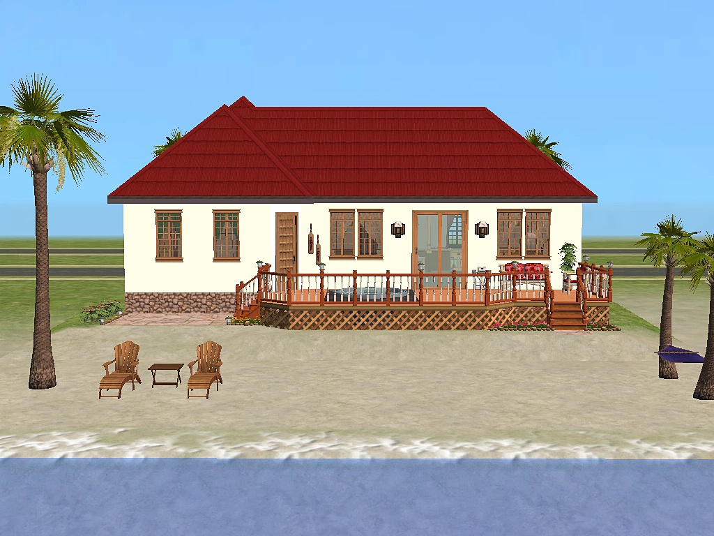 Mod The Sims - The basics: Part 2 - 4x2 beach lot - No CC