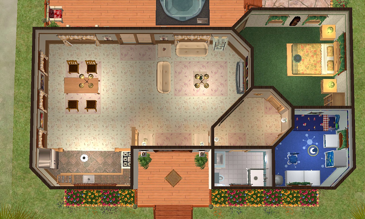 Mod The Sims - The basics: Part 2 - 4x2 beach lot - No CC