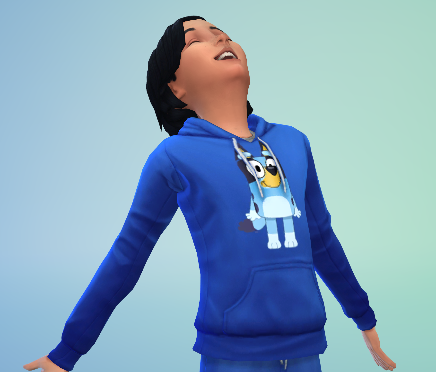 Mod The Sims - Simple Bluey Hoodie