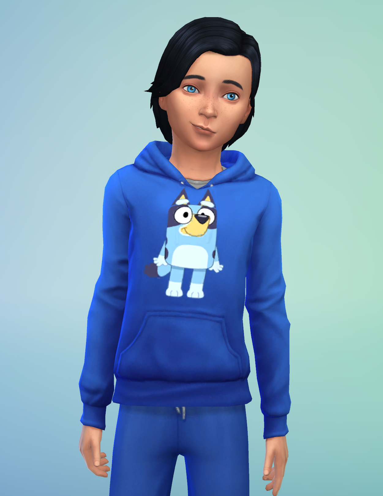 Mod The Sims - Simple Bluey Hoodie
