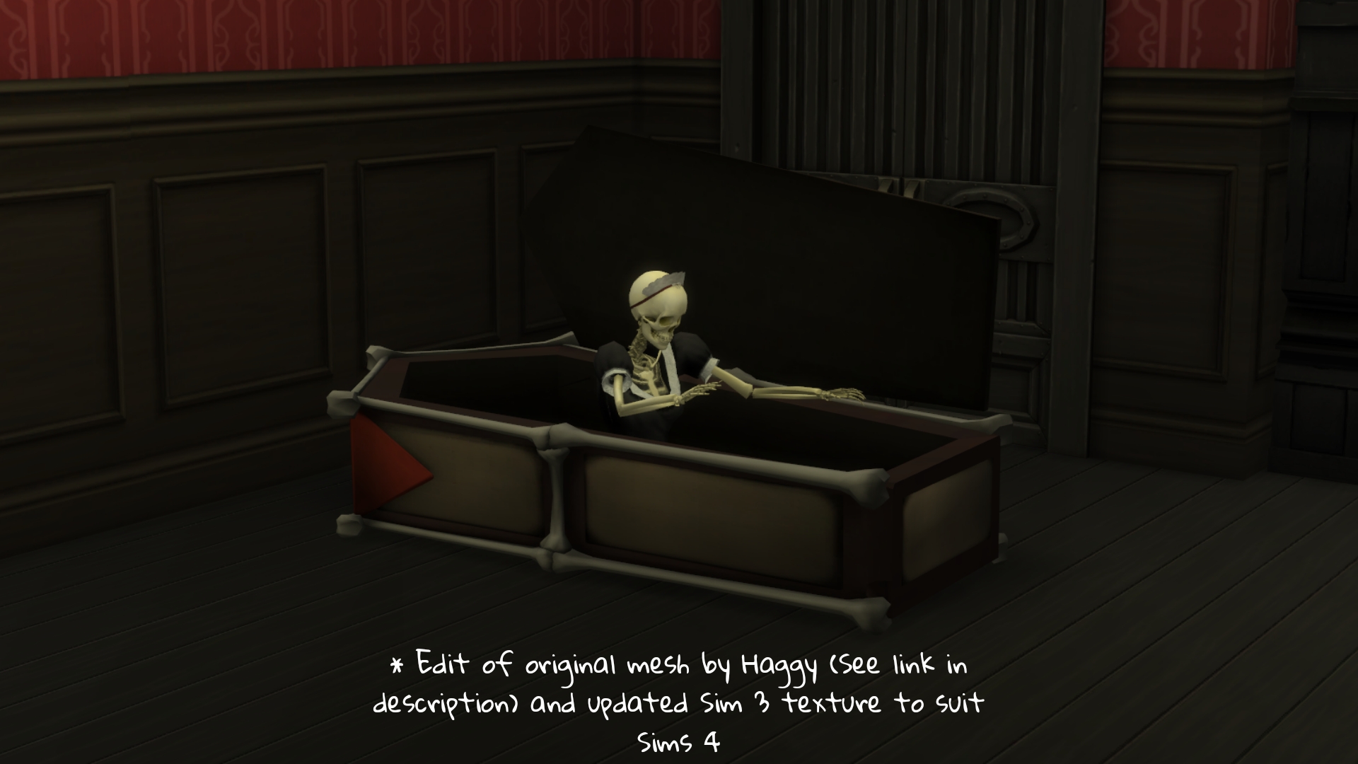Mod The Sims - Bonehilda's Coffin of Justice (A Usable Coffin)