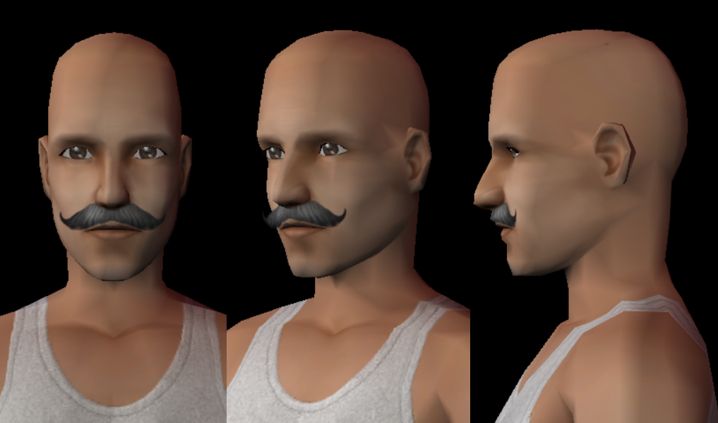 Mod The Sims - Graying Facial Hair Recolors