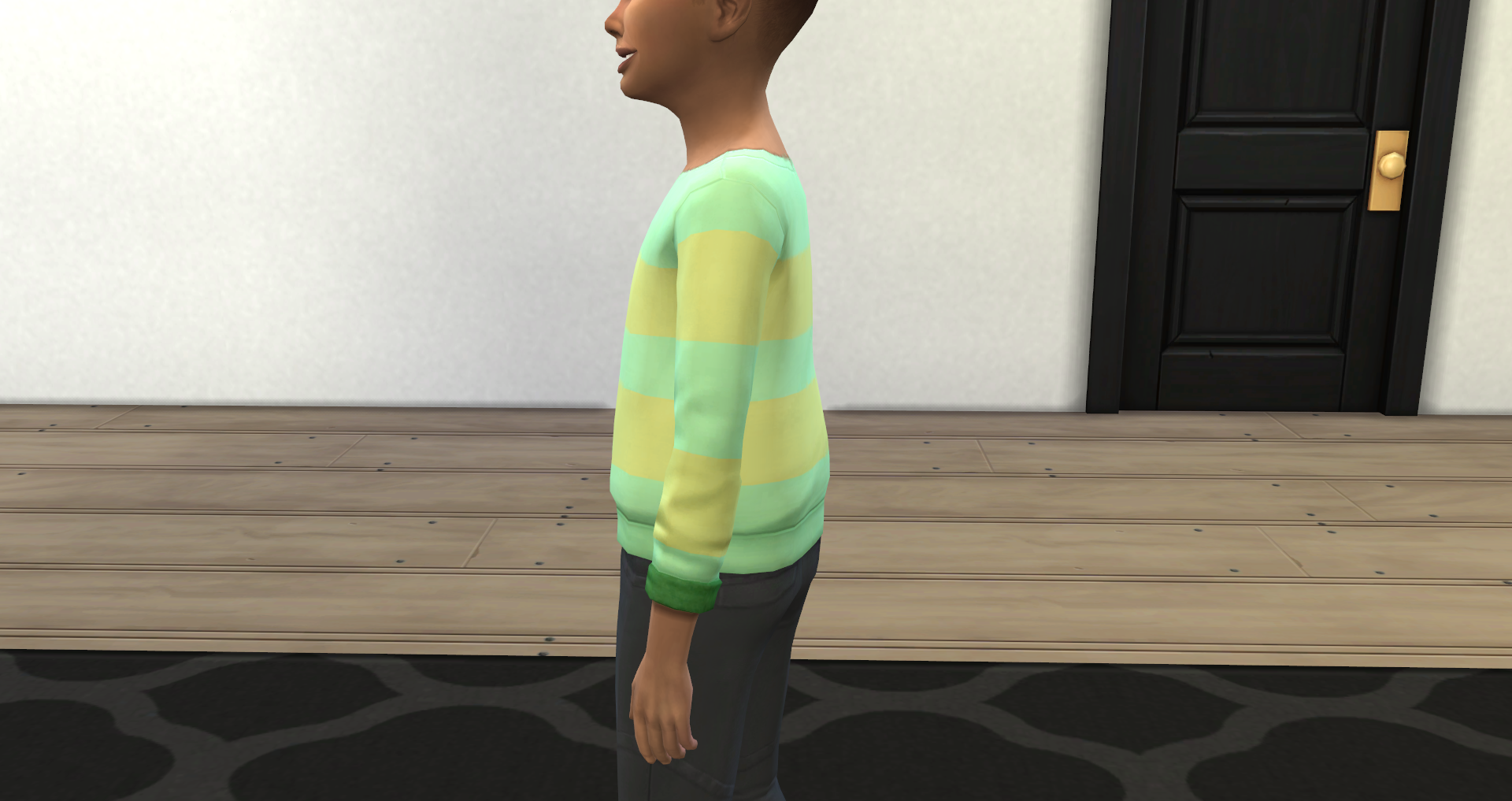 Mod The Sims - Undertale sweaters (Chara, Frisk, Asriel)