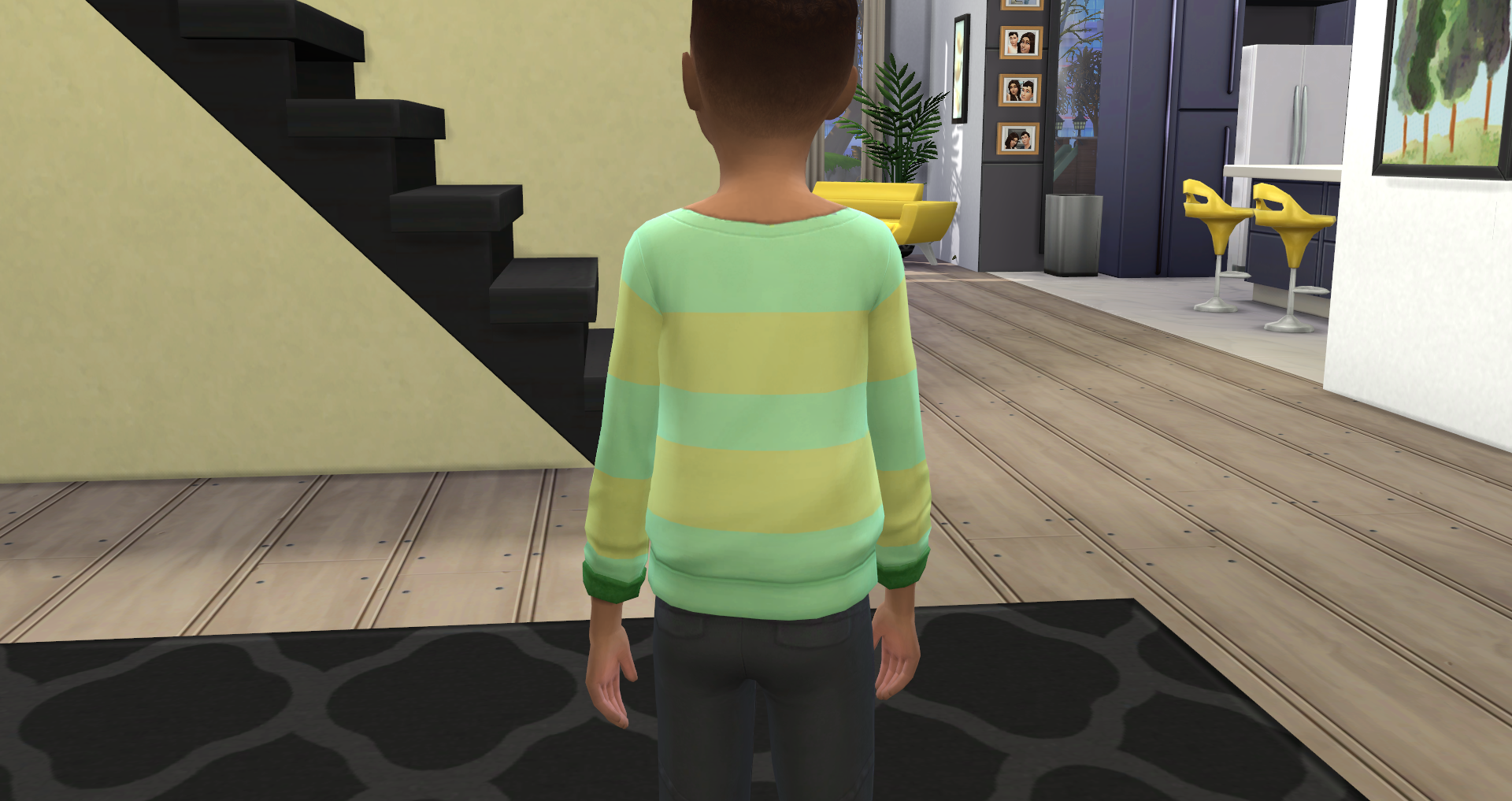 Mod The Sims - Undertale sweaters (Chara, Frisk, Asriel)