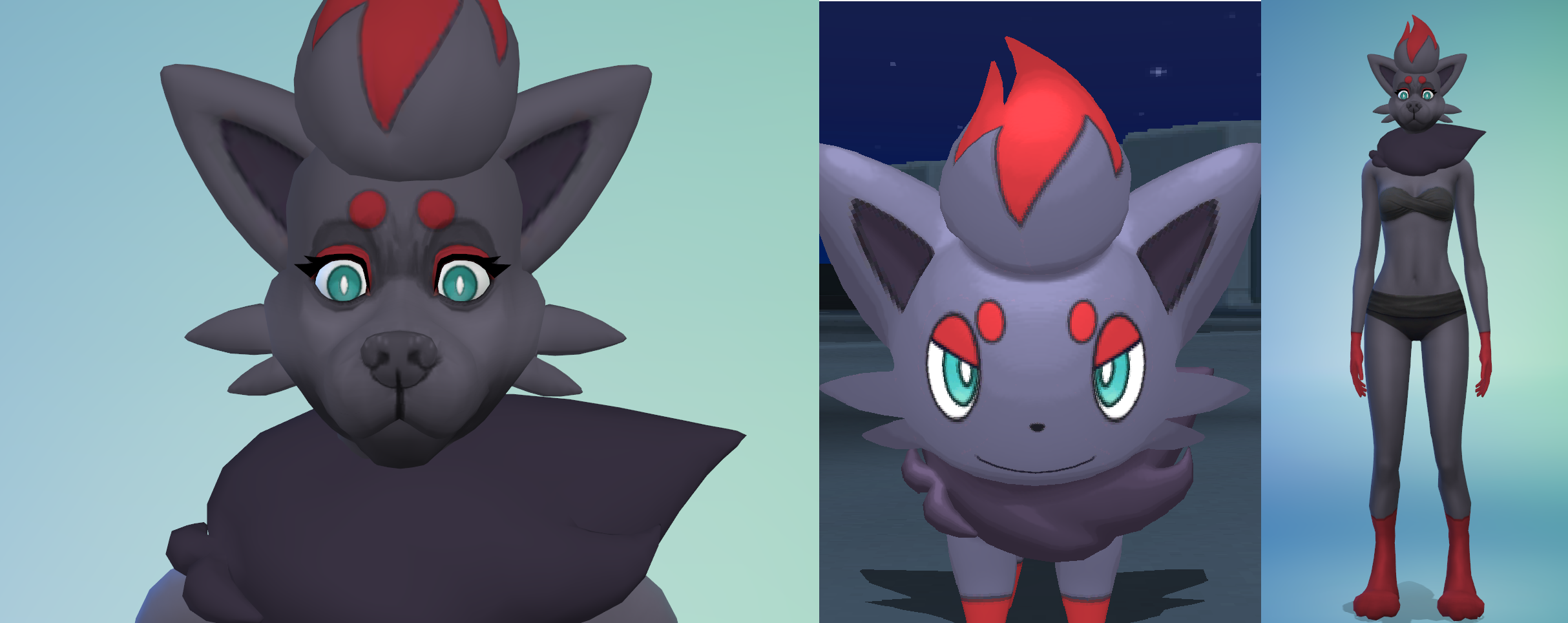 Mod The Sims - Pokemod By Leljas: Play as Lopunny and/or Zoroark from ...