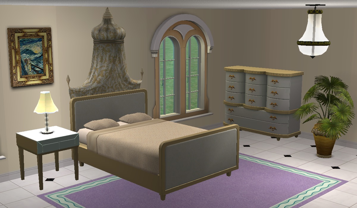 Mod The Sims - TS3_TS2 Glitter and Glam Bedroom