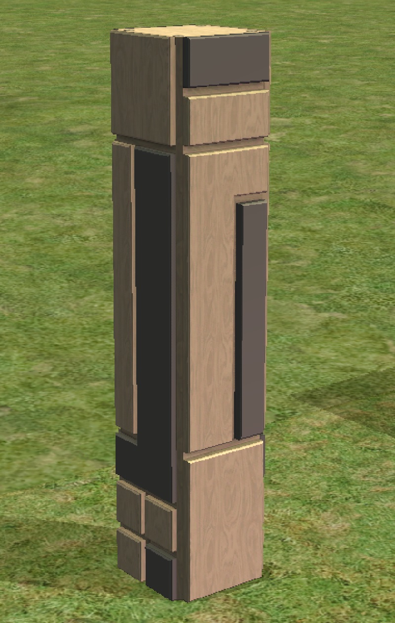 Mod The Sims - TS3_TS2 Town Life Stuff - Geometric Columns