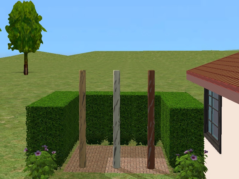 Mod The Sims - TS3_TS2 Serenity Retreat - Wooden Spa Columns