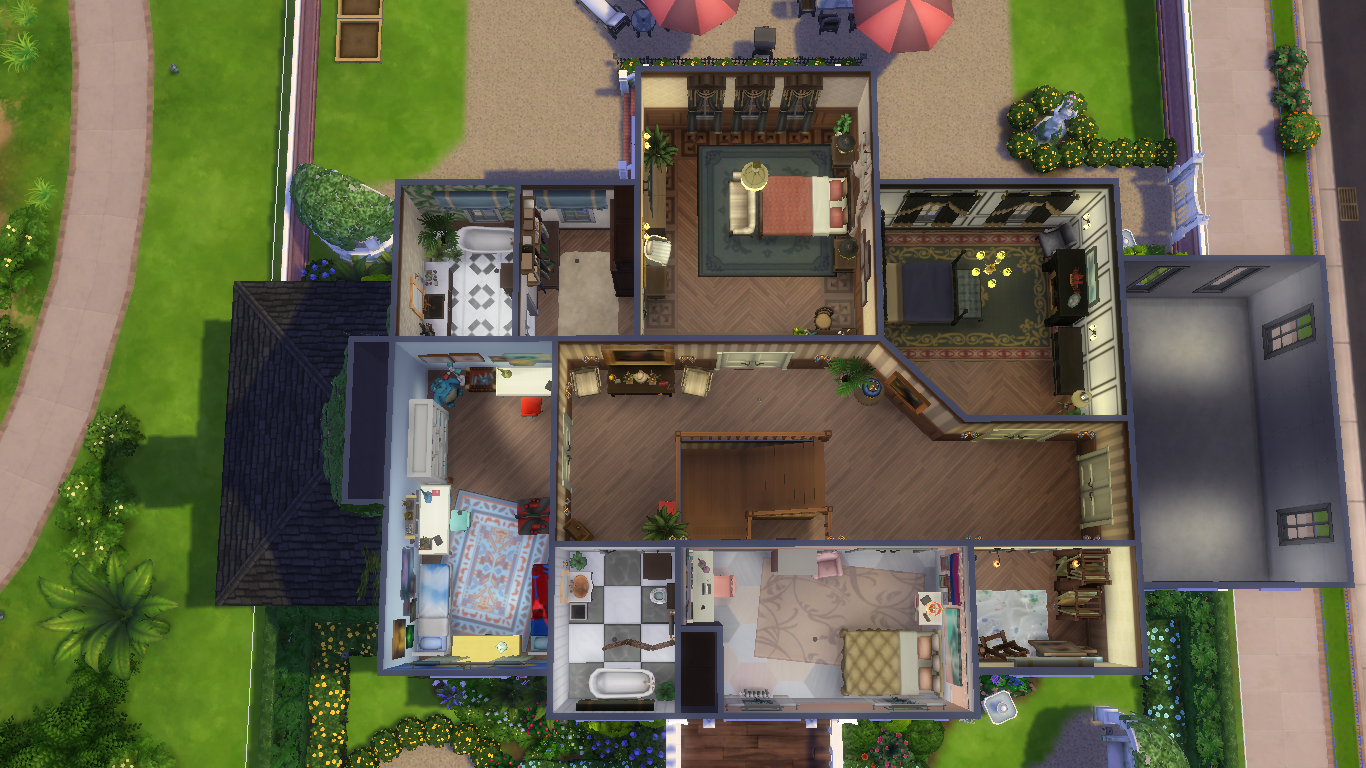 Mod The Sims - British Family Manor (no cc)