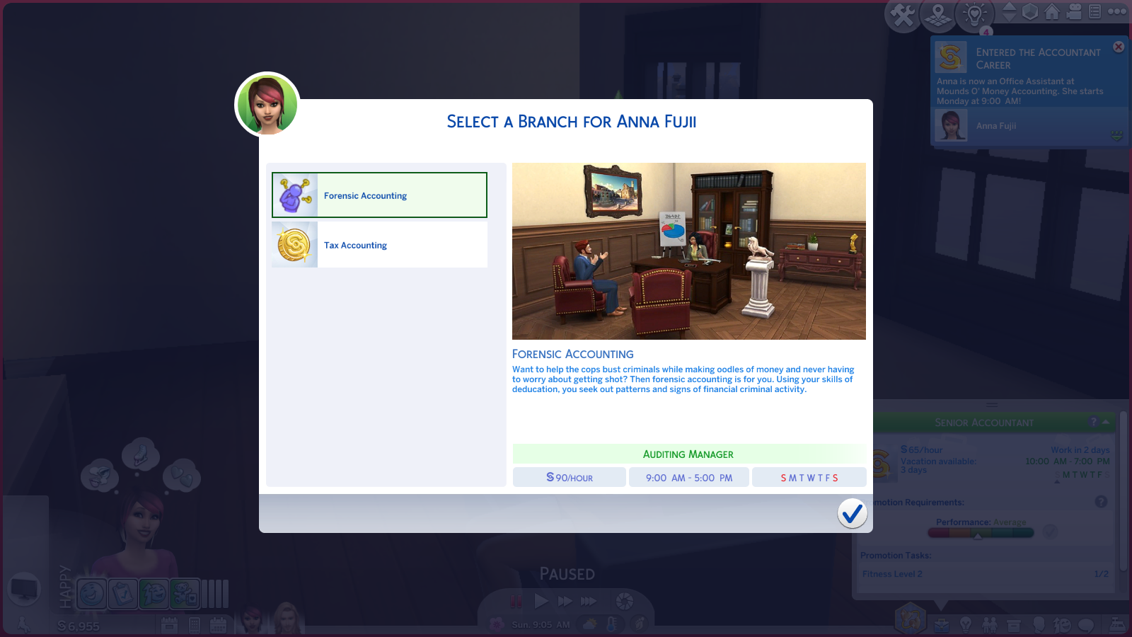 Mod The Sims - Accountant Career (Branches & Reward Traits)