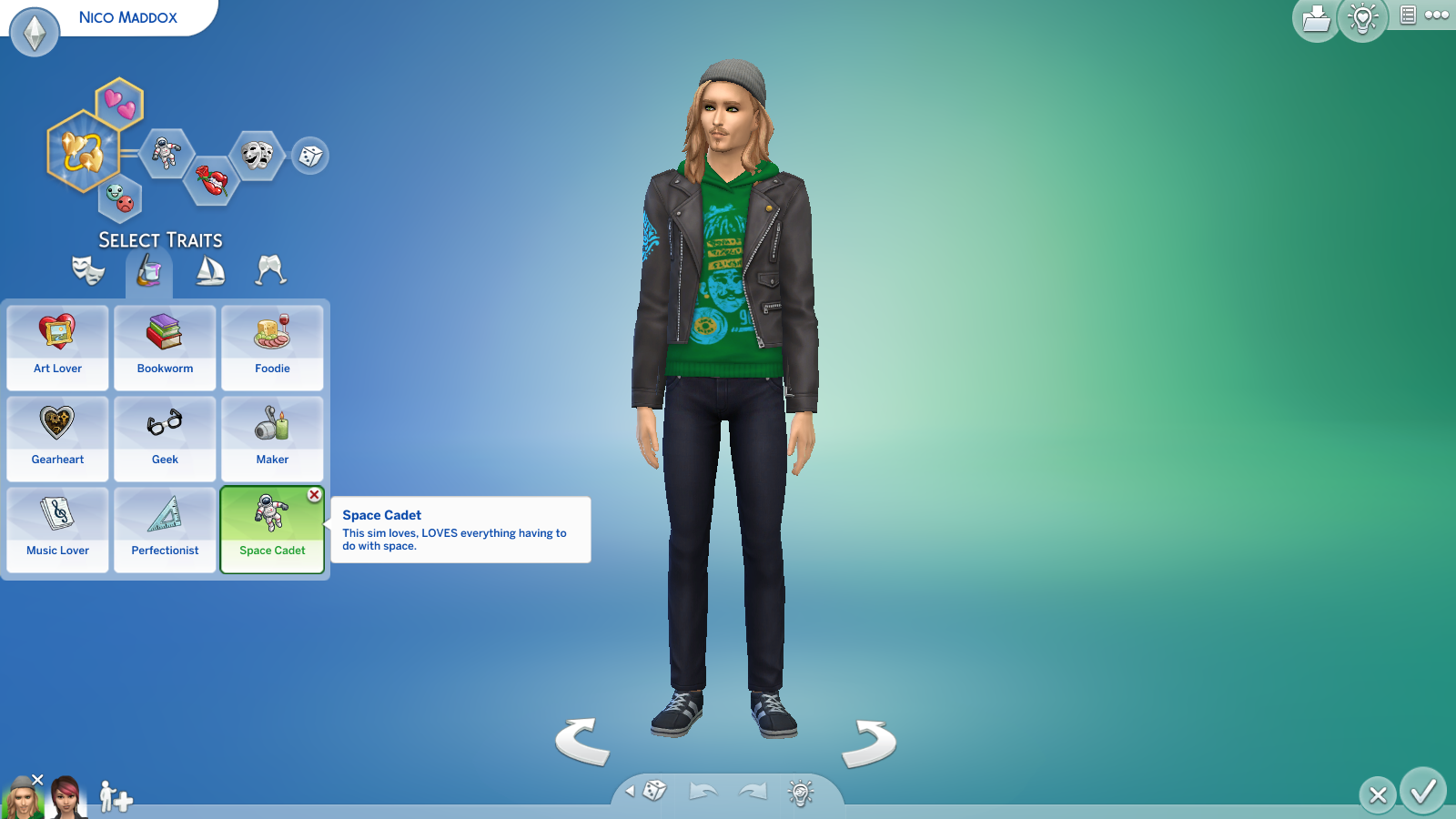 Mod The Sims - 5 Traits; Charming, Dramatic, Gearheart, Space Cadet ...