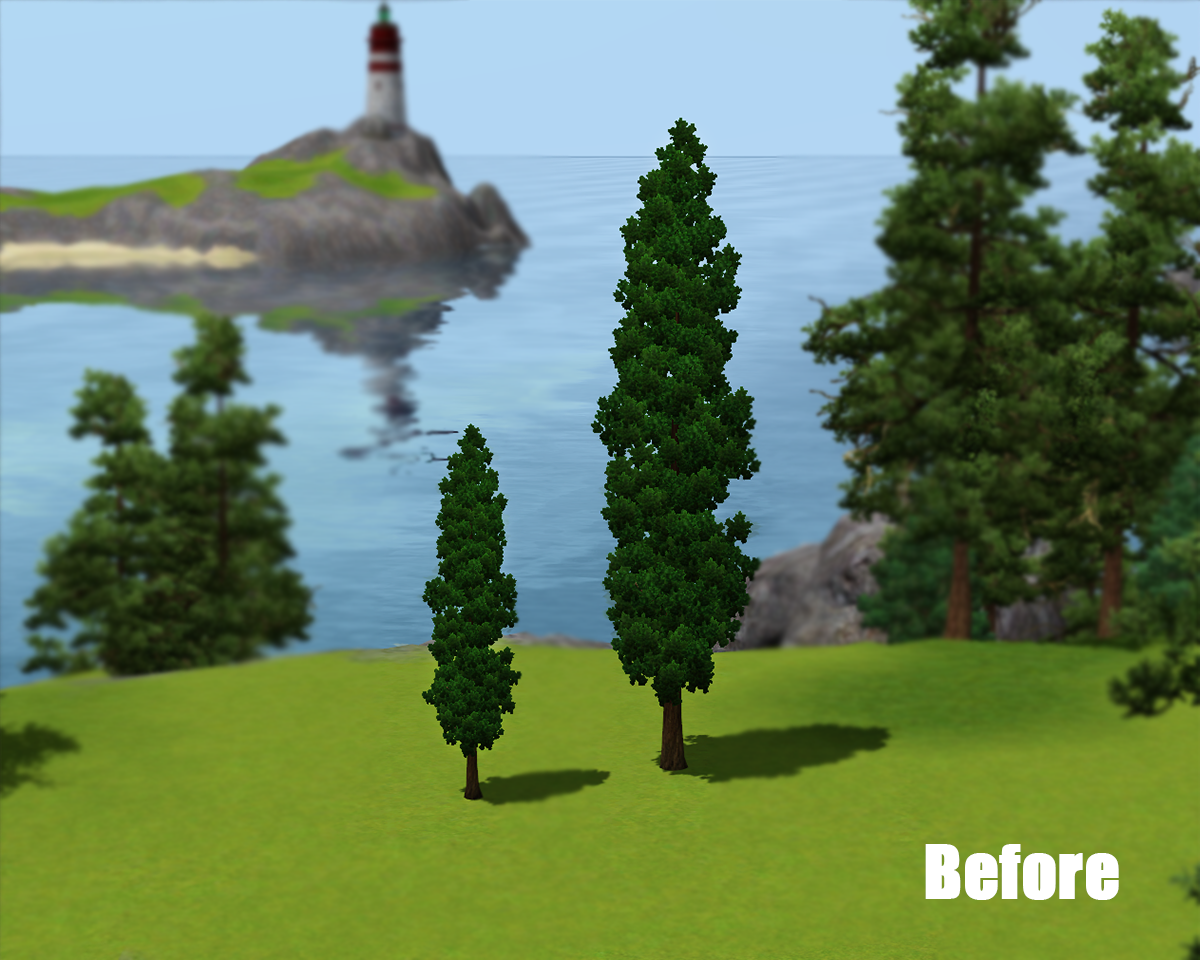 Mod The Sims - Italian Cypress Tree