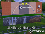 Mod The Sims - General Cinema Signs