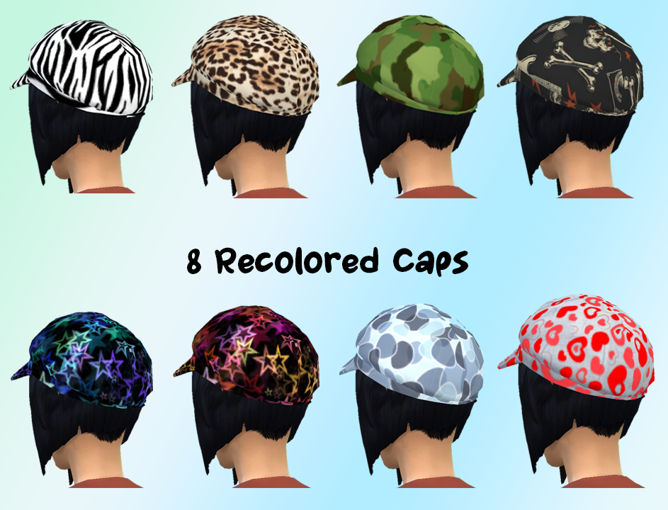 Mod The Sims - Recolored caps for ladies