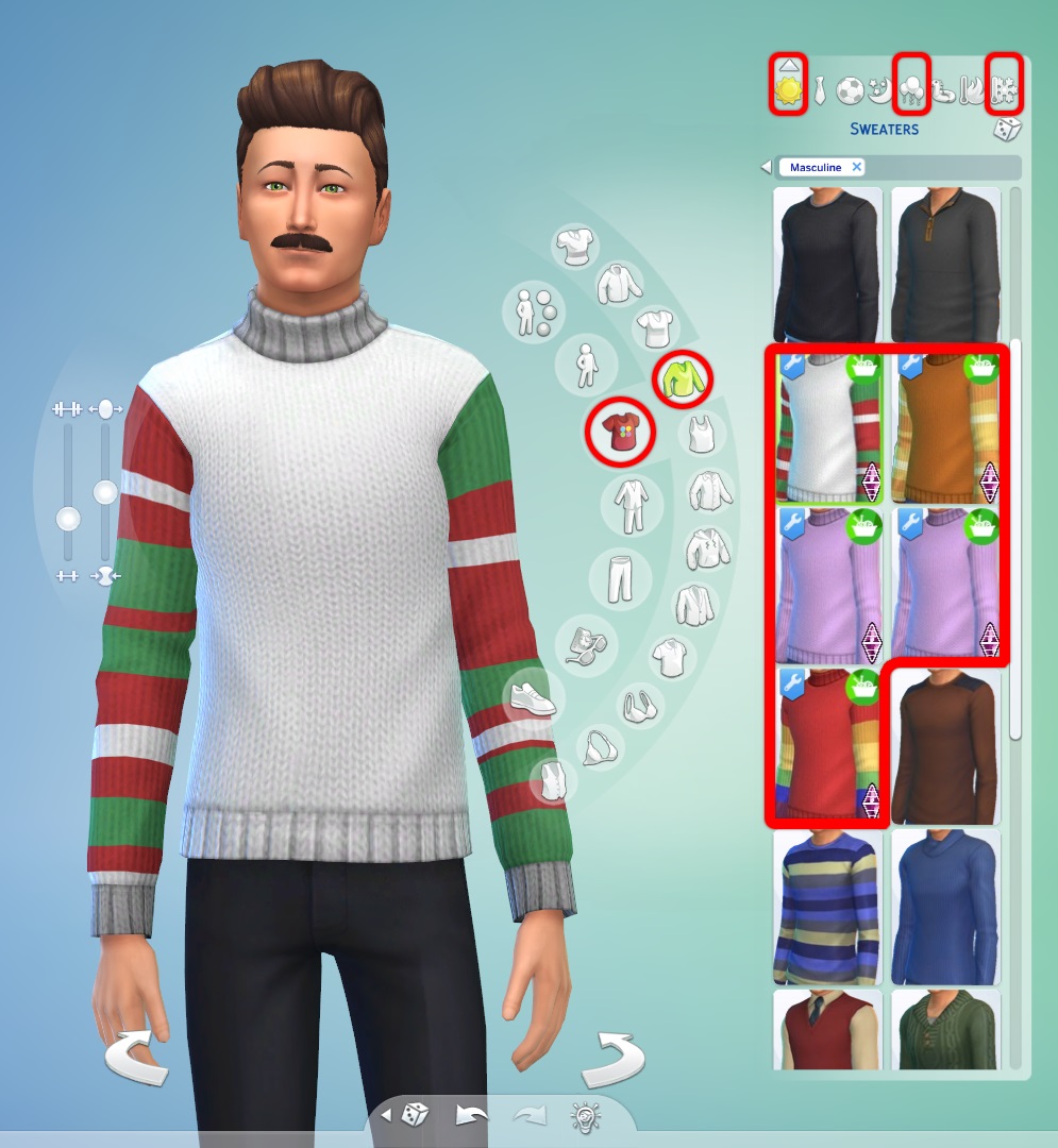 Mod The Sims - Knifty Sweater - Nifty Knitting Recolor
