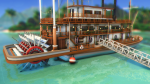 Mod The Sims - NO CC - Floating Restaurant - Vintage Boat