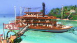 Mod The Sims - NO CC - Floating Restaurant - Vintage Boat