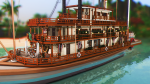 Mod The Sims - NO CC - Floating Restaurant - Vintage Boat