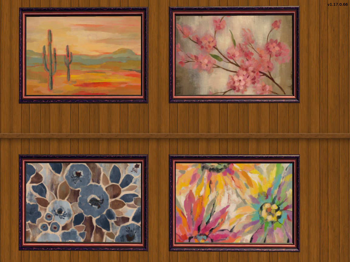 Mod The Sims - Abstract/Floral Painting Set of 15 (recolour of Rainy ...
