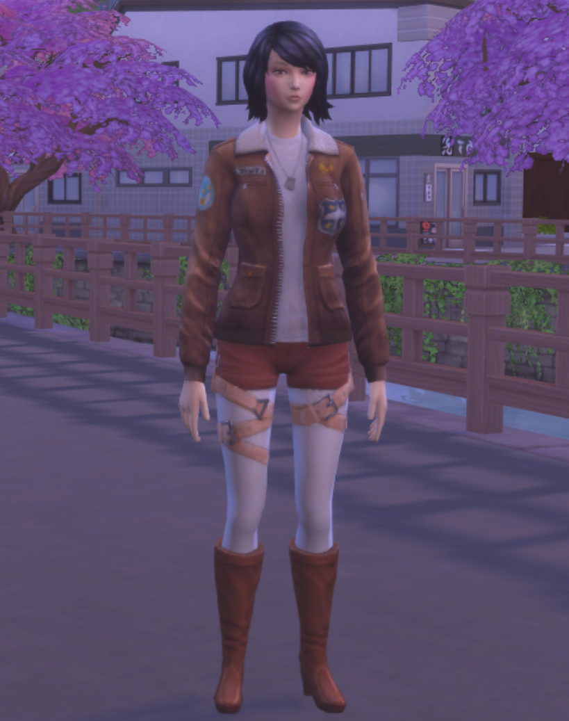 Mod The Sims - No-CC-Attack On Titan Mikasa Ackerman