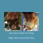 Mod The Sims - More Sandals For Women, Young Adult/Adult.