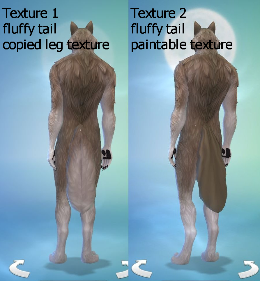 Mod The Sims - Werewolf Longer Tail Override