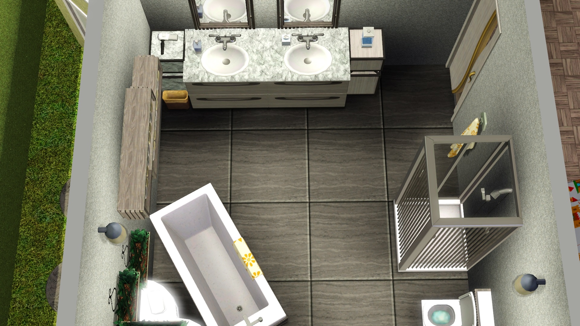 Mod The Sims - House with a Pool on the roof