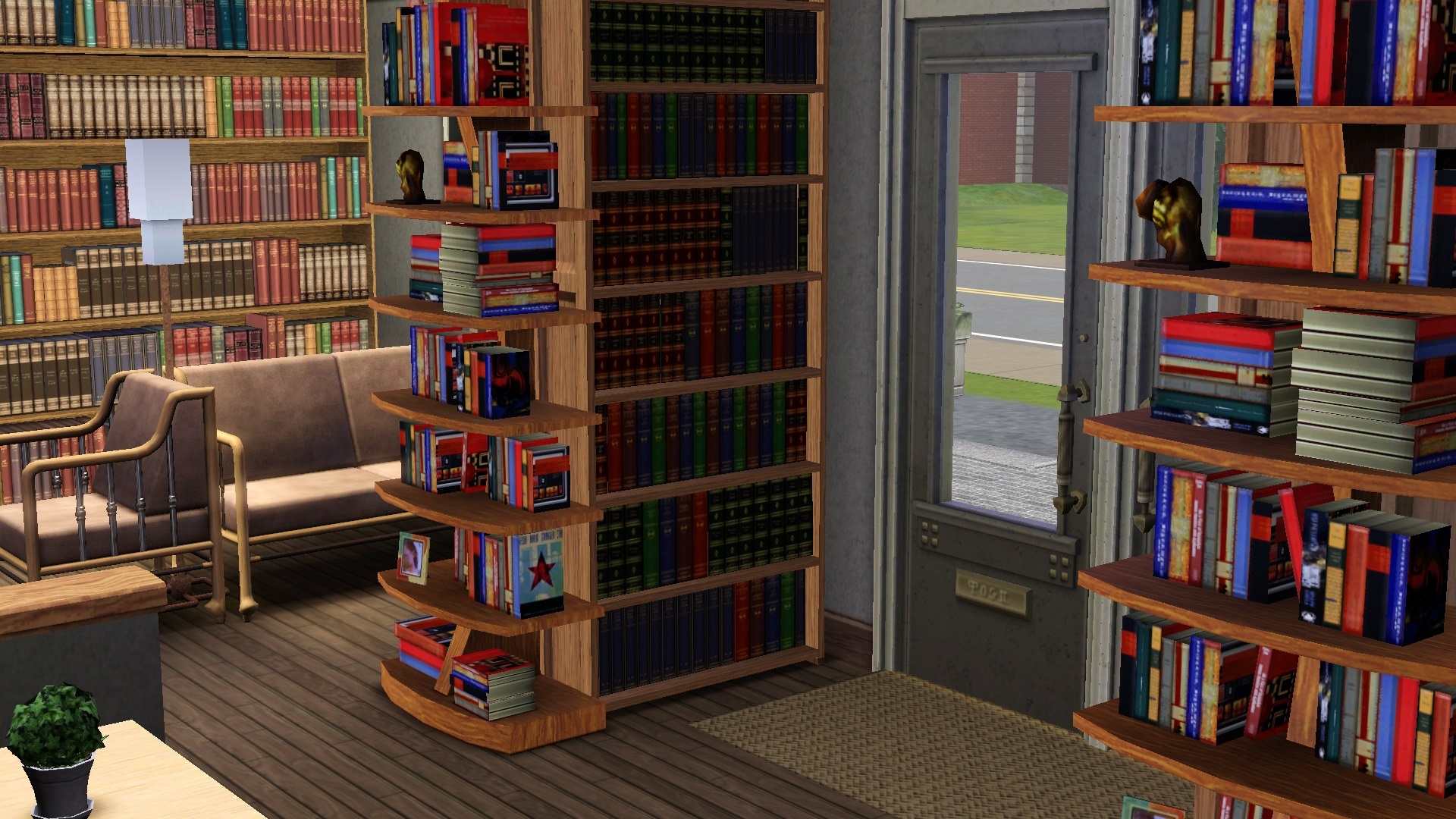 Mod The Sims - Library in the Train Compartment