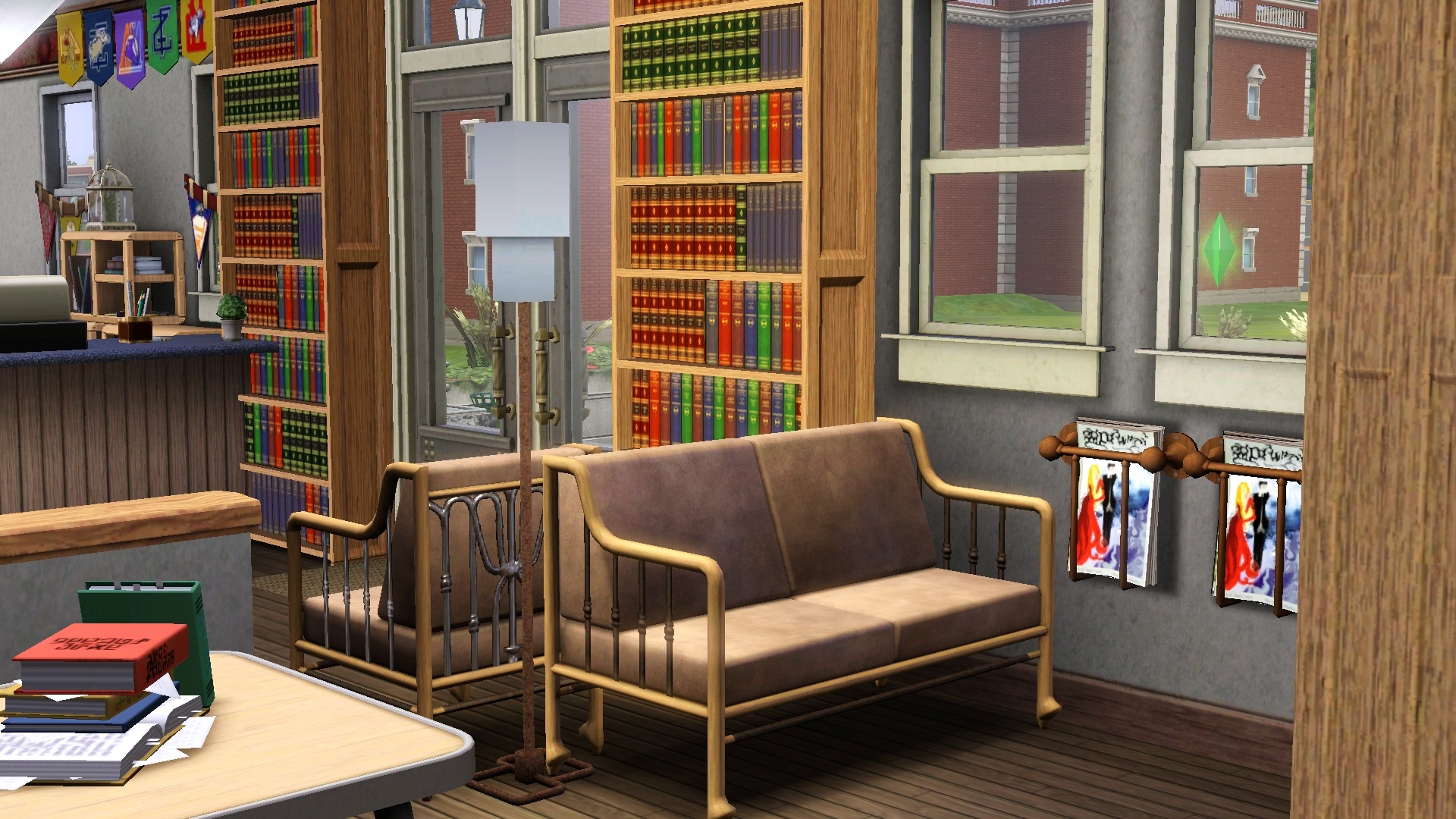 Mod The Sims - Library in the Train Compartment