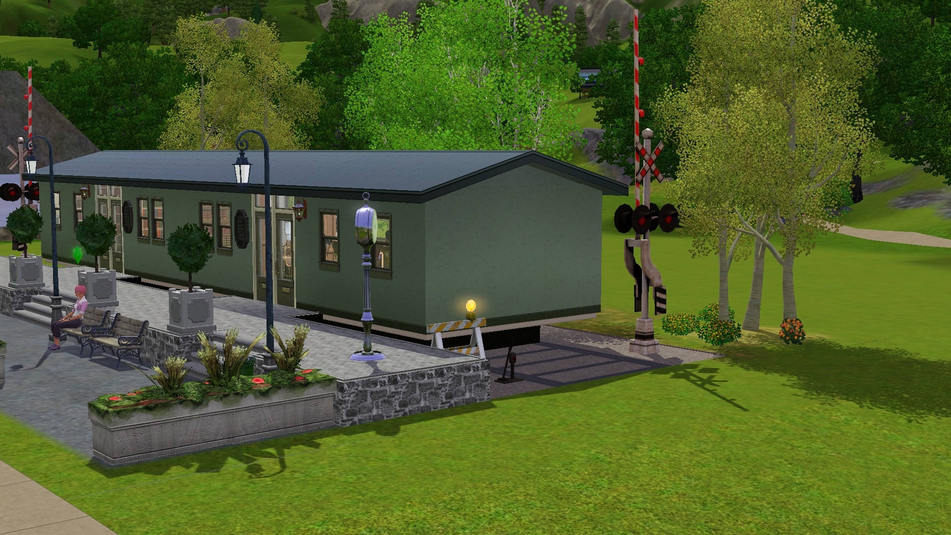 Mod The Sims - Library in the Train Compartment