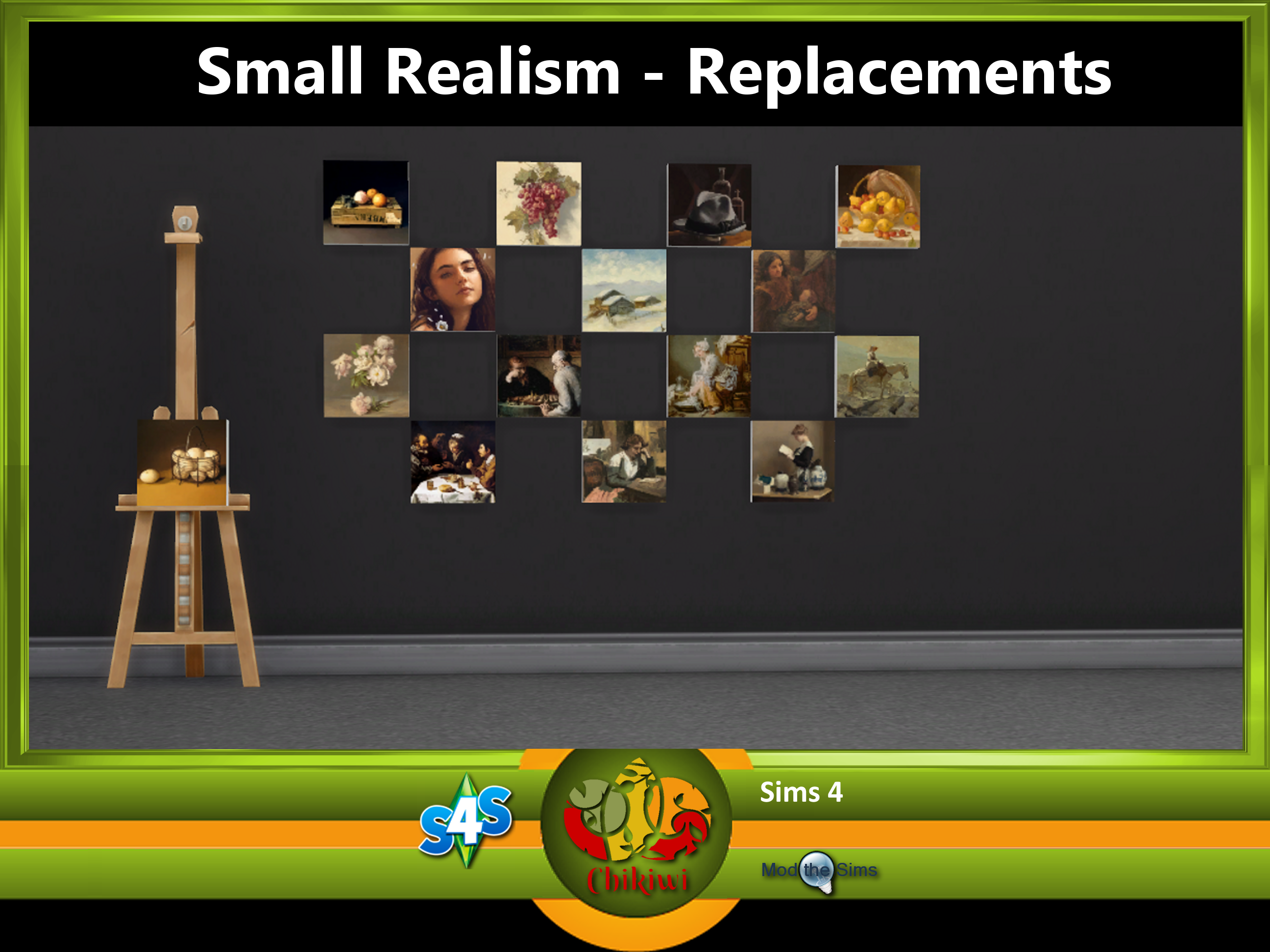 Mod The Sims - Replacements for Easel Paintings