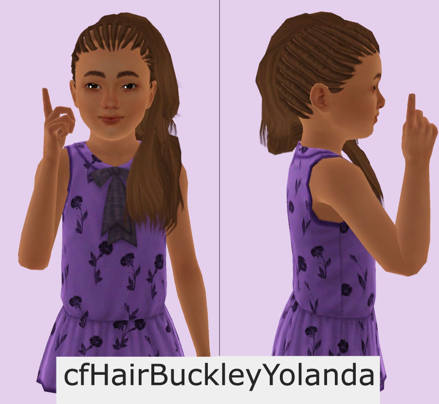 Mod The Sims - 14 EA ponytails converted to children + 5 to toddler