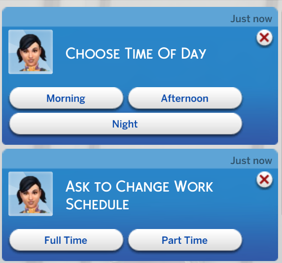 Mod The Sims - 5 Day Work Week: Choose Your Own Work Hours (v2.2)