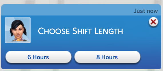 Mod The Sims - 5 Day Work Week: Choose Your Own Work Hours (v2.2)