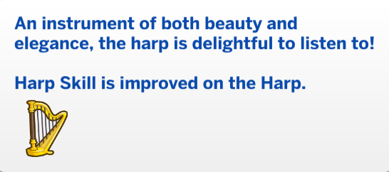 Mod The Sims - Playable Harp Mod