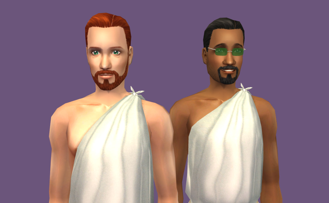Mod The Sims - MALE/FEMALE - TOGA unhidden