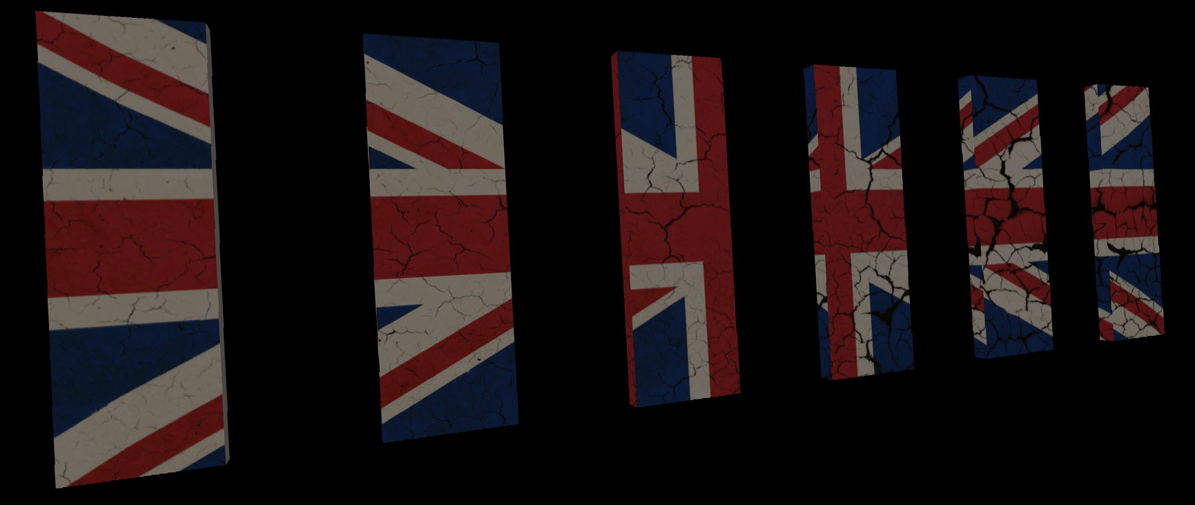 Mod The Sims - Broken Union Jack flag wall covering