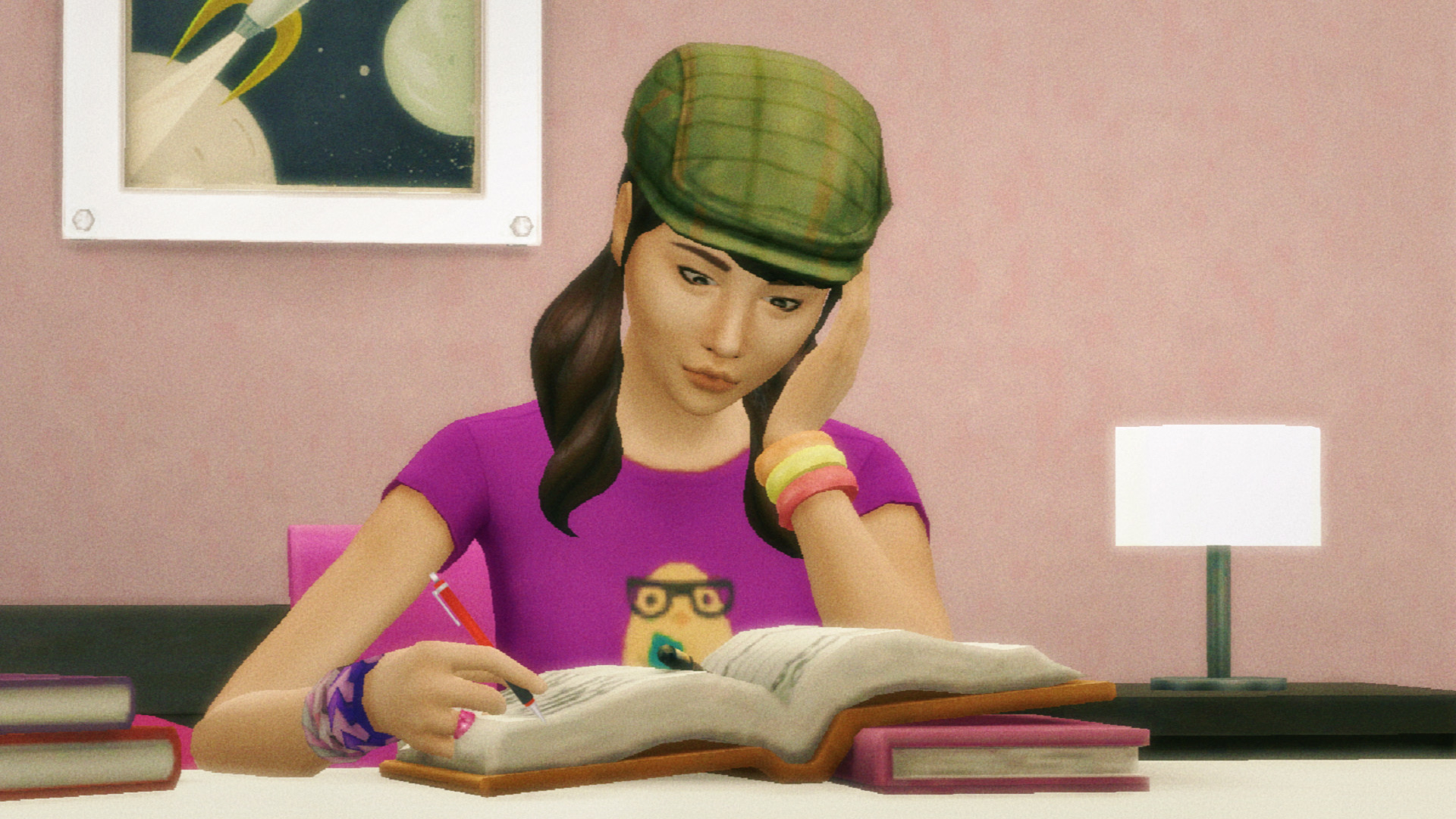 Mod The Sims - Keep it 100 (marks) pose pack : Poses of a sim writing ...