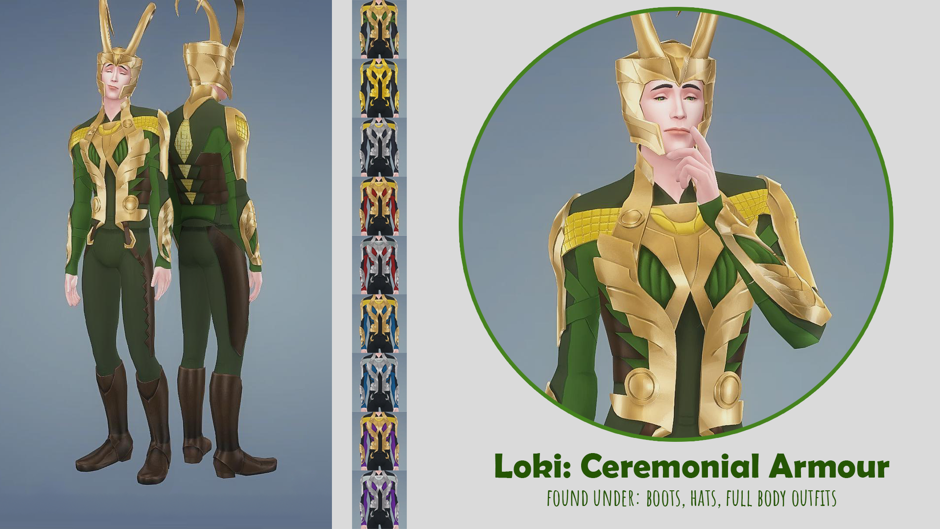 Mod The Sims - LOKI - Ceremonial Armor from Thor (2011)