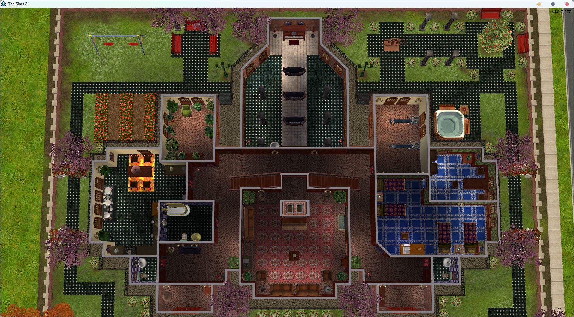 Mod The Sims - Gothic Castle with church ` no EPs, no CC.