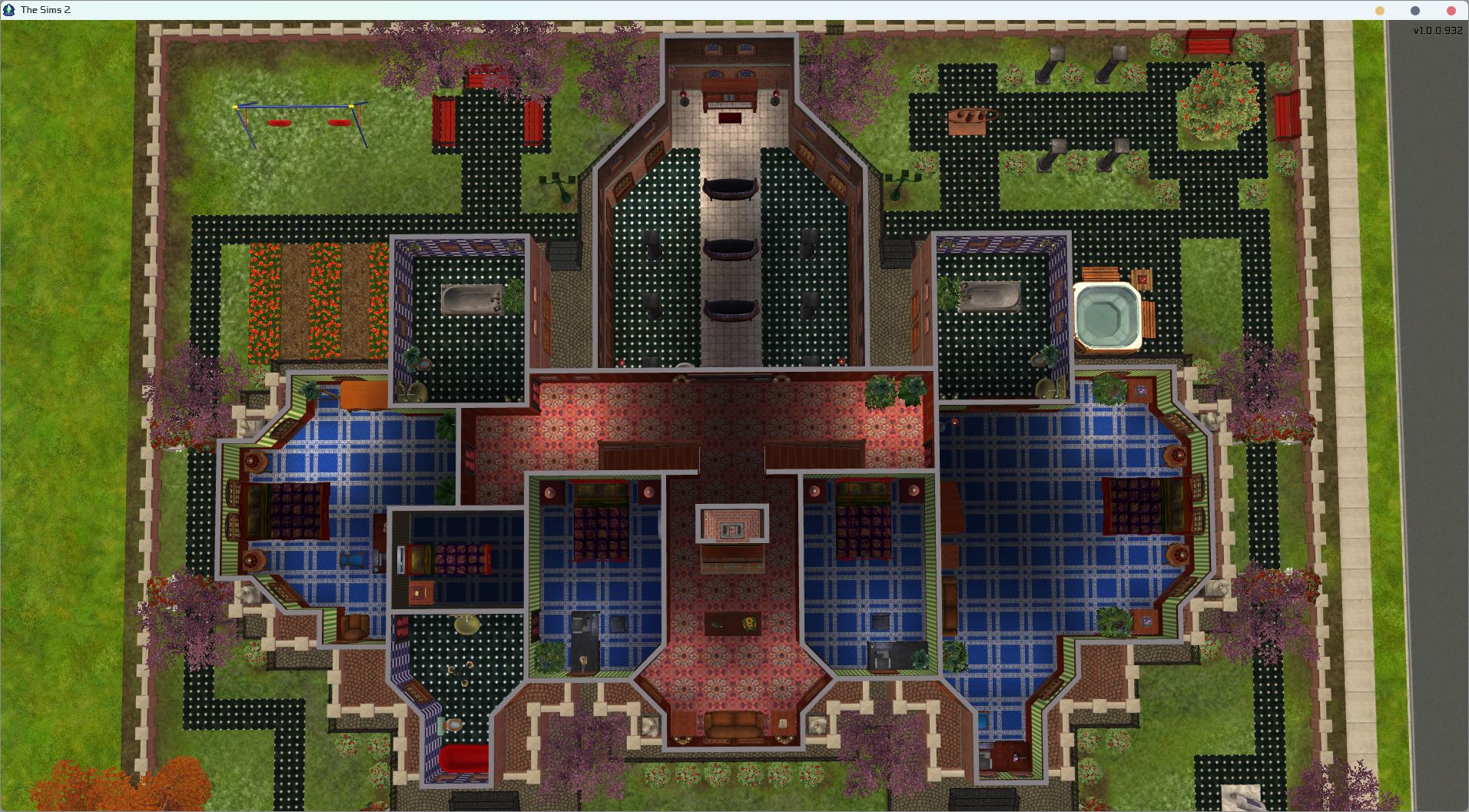 Mod The Sims - Gothic Castle with church ` no EPs, no CC.