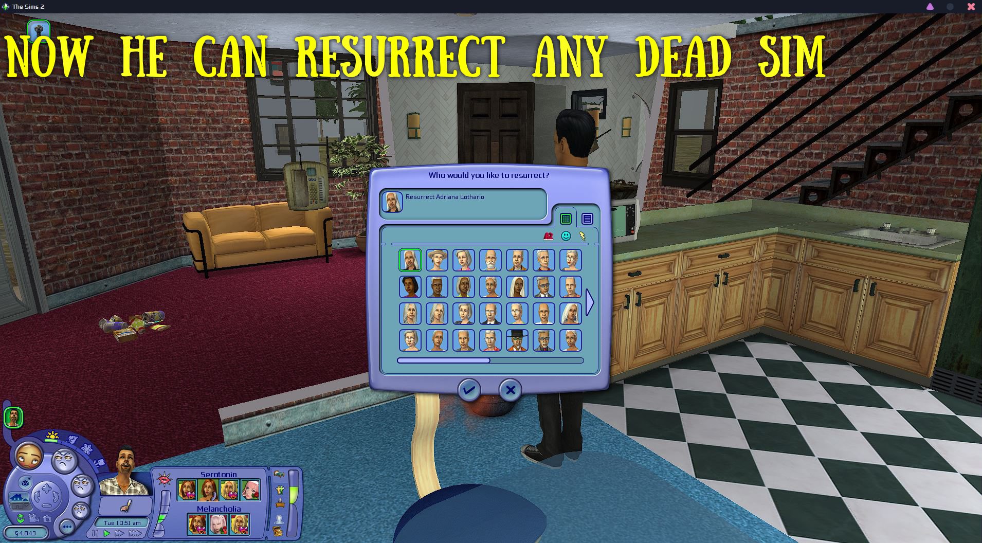 Mod The Sims - resurrect unknown sim [mod]
