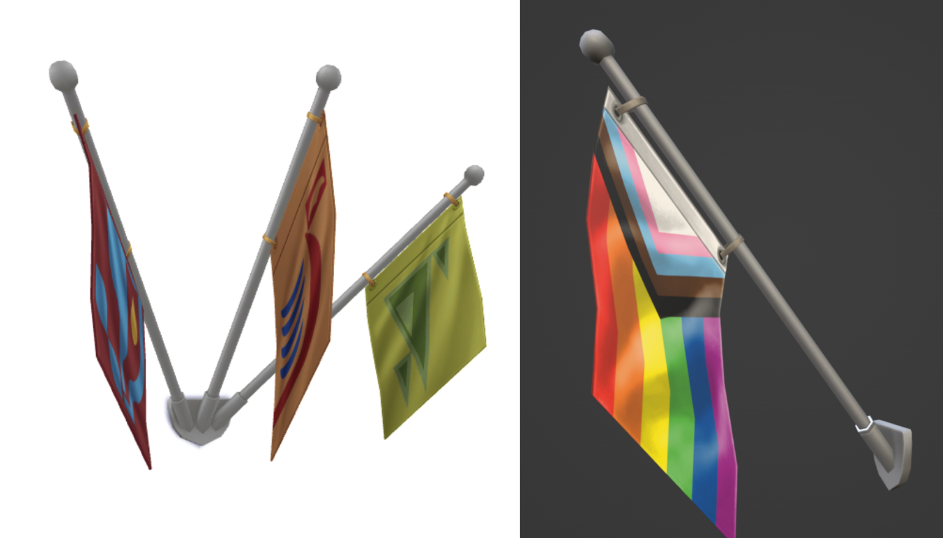 Mod The Sims - True Colors - BGC Deco Flagpole