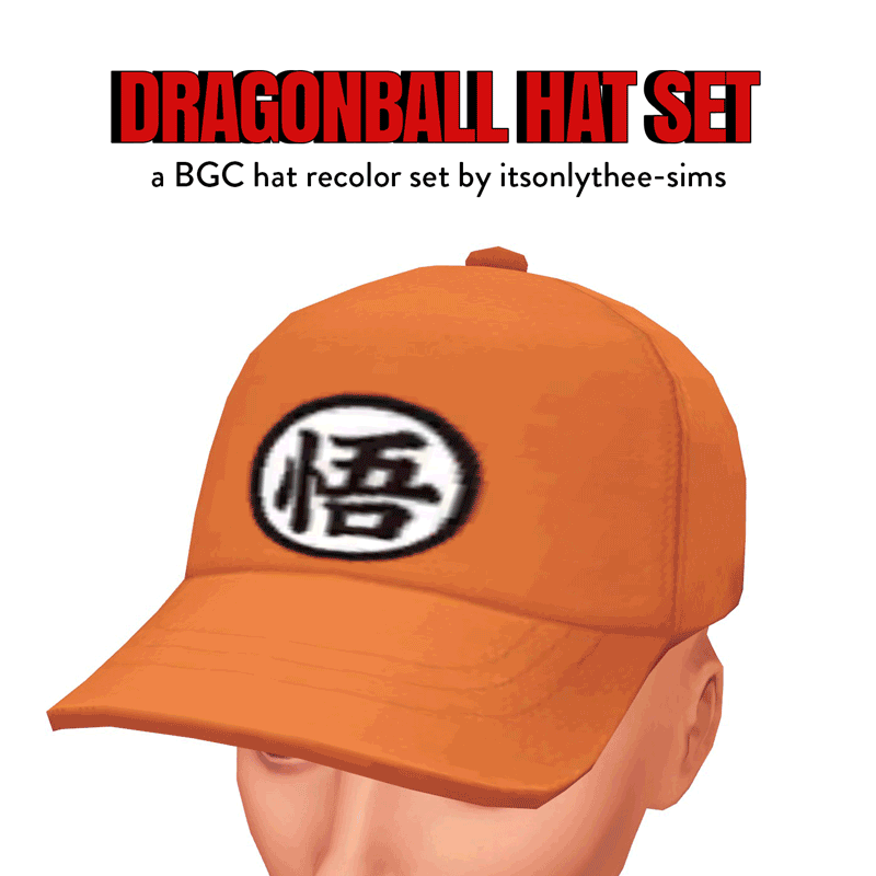 Mod The Sims - Simlish Dragonball Hat Set for Teen-Elder