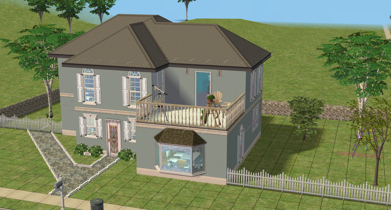 Mod The Sims - Cozy blue house