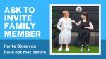 Mod The Sims - Ask to Invite Family Member Interaction