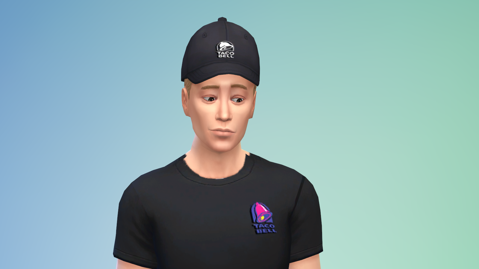 Mod The Sims - Taco Bell Uniform + Cap
