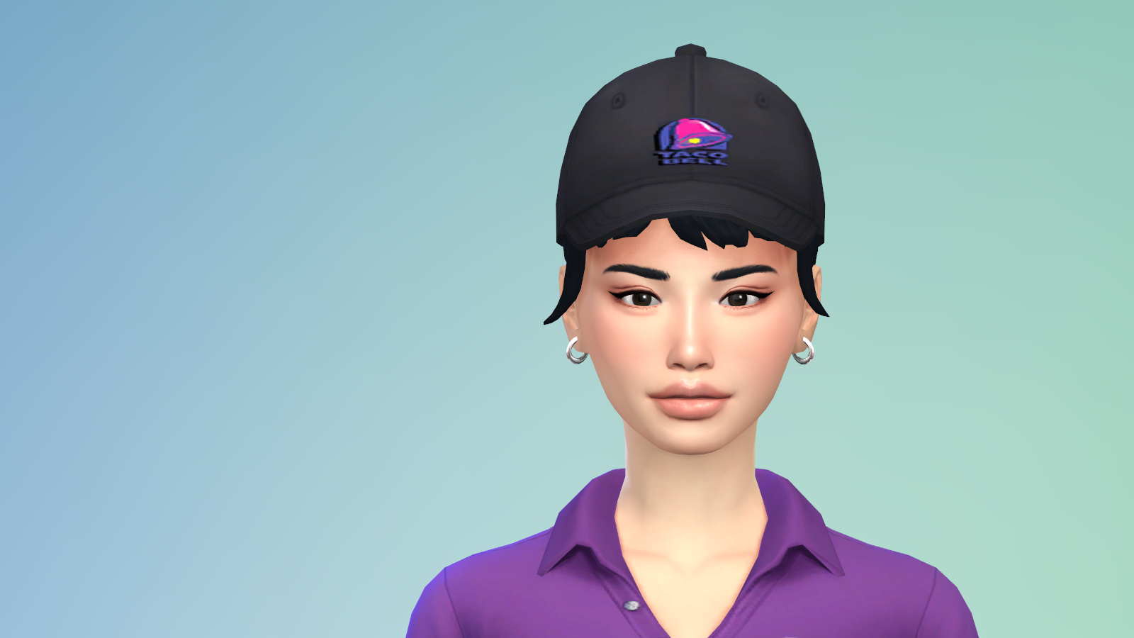Mod The Sims - Taco Bell Uniform + Cap