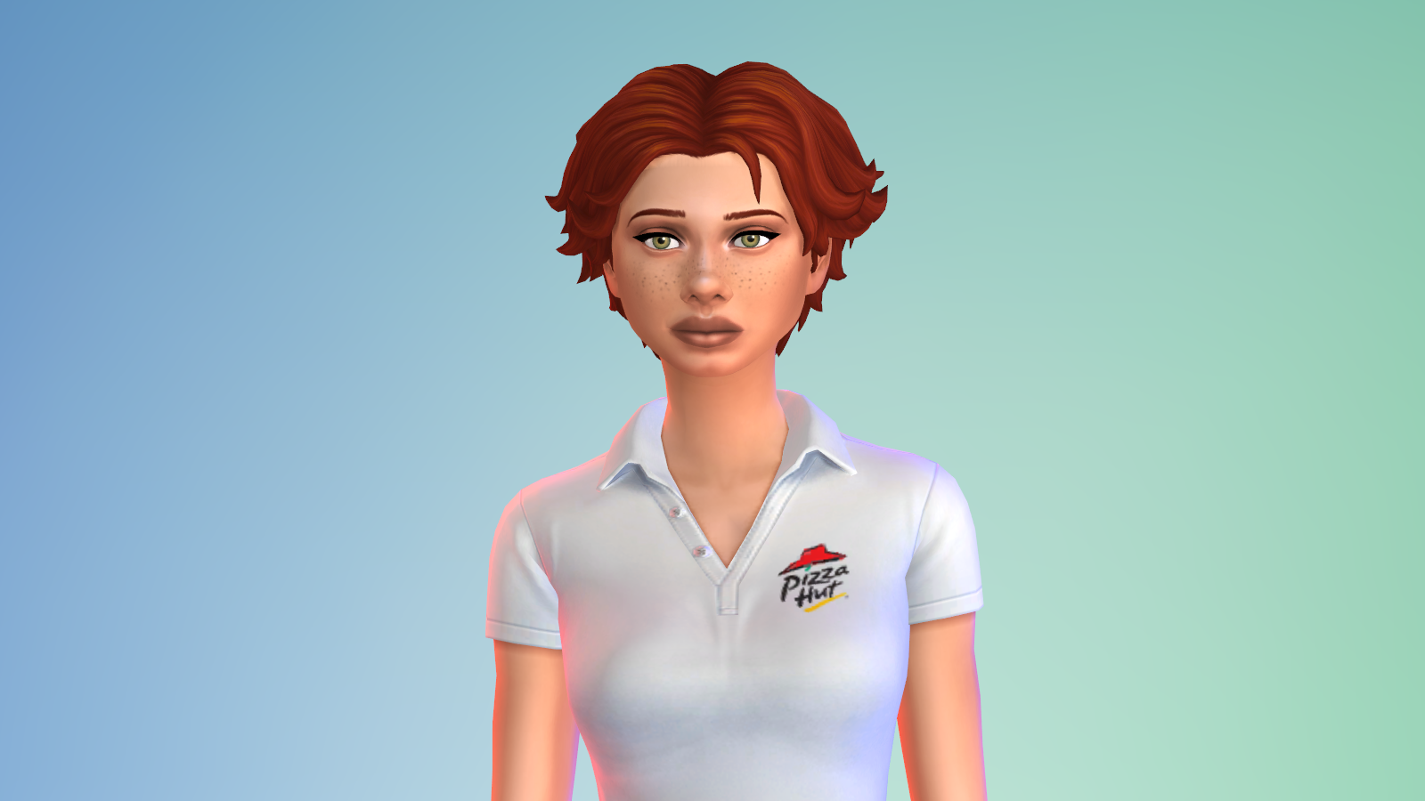 Mod The Sims - Pizza Hut Uniform + Cap